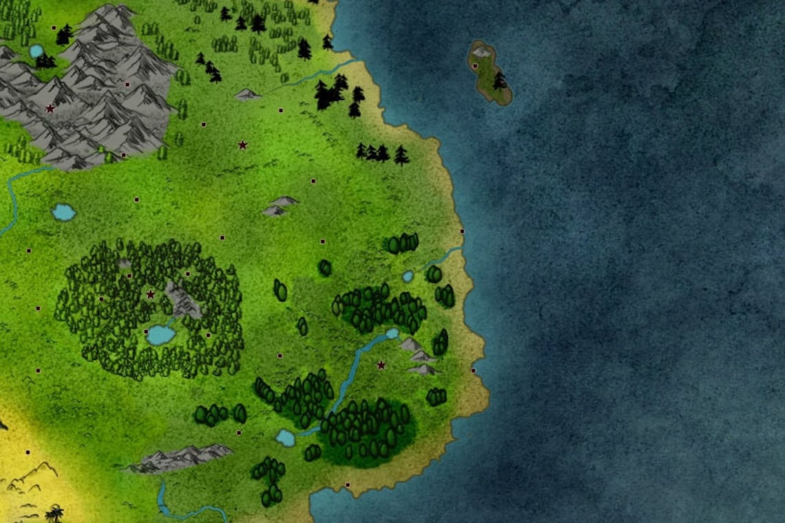 Map of Realms | Fantasy Maps | Printable | PDF | JPG | Dungeons ...