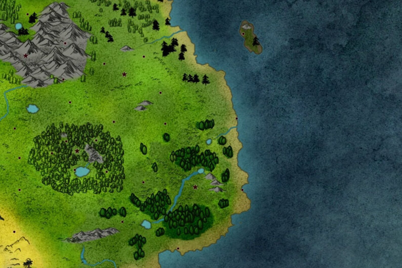 Map of Realms | Fantasy Maps | Printable | PDF | JPG | Dungeons ...