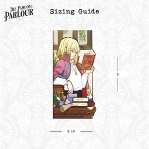 The Wizard Howl Reading - Magnetic Bookmark - Etsy