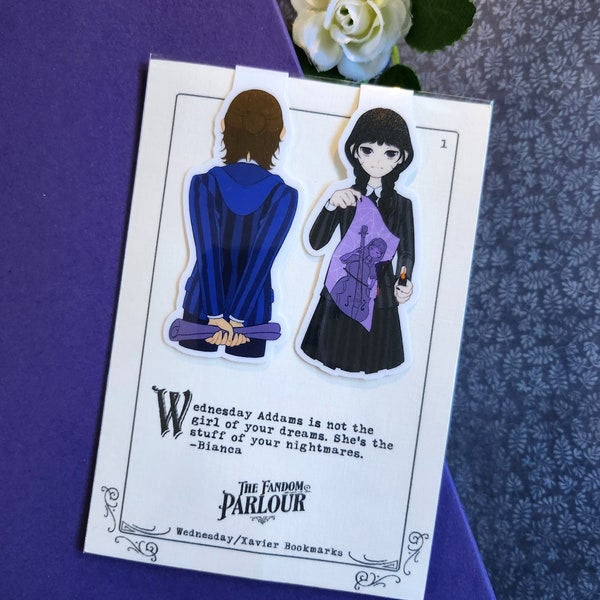 Wednesday Bookmark - Etsy