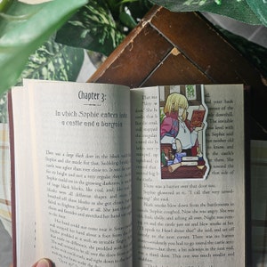 The Wizard Howl Reading - Magnetic Bookmark - Etsy