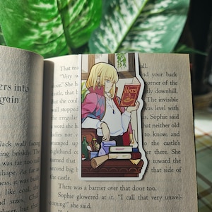The Wizard Howl Reading - Magnetic Bookmark - Etsy