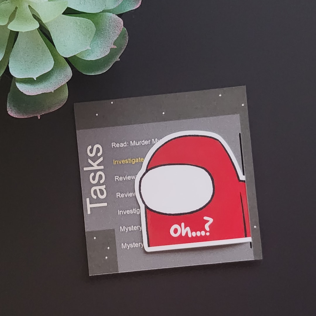 Among Us Mystery Magnetic Bookmark - Etsy