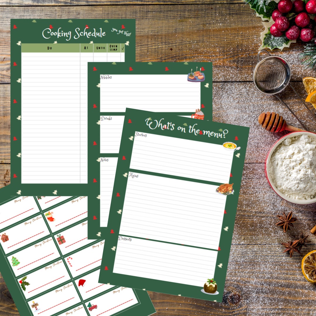 Ultimate Christmas Dinner Planner | Cooking Schedule, Menu Outline and ...