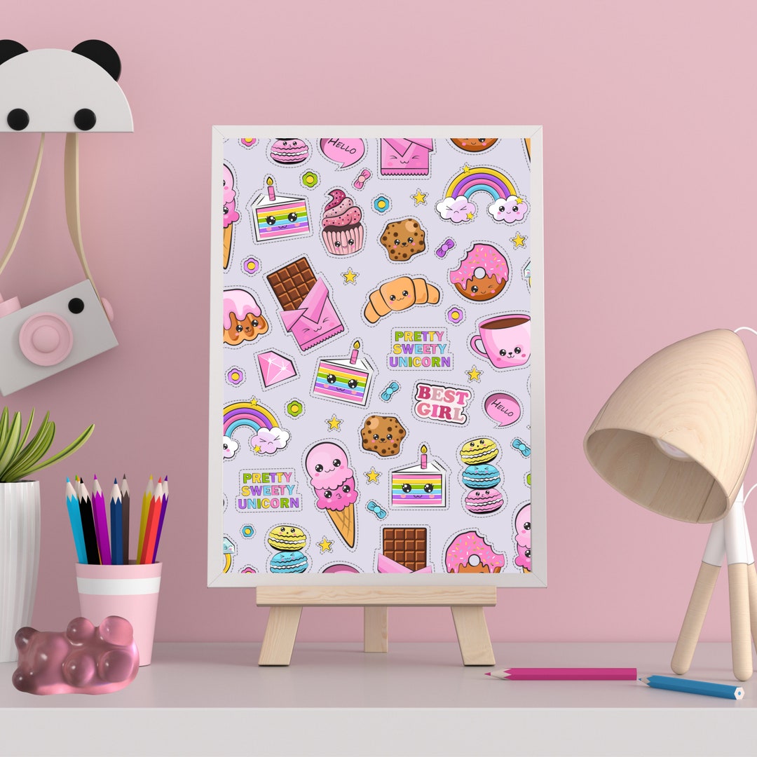 Cute Printable Kawaii Art Print | Ready to Print at Home - Printable ...