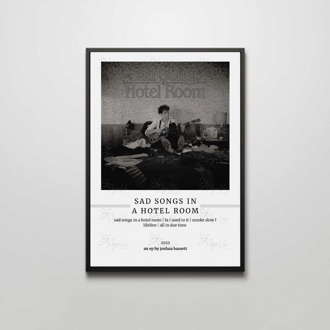 Joshua Basset Sad Songs in A Hotel Room EP Poster - Etsy