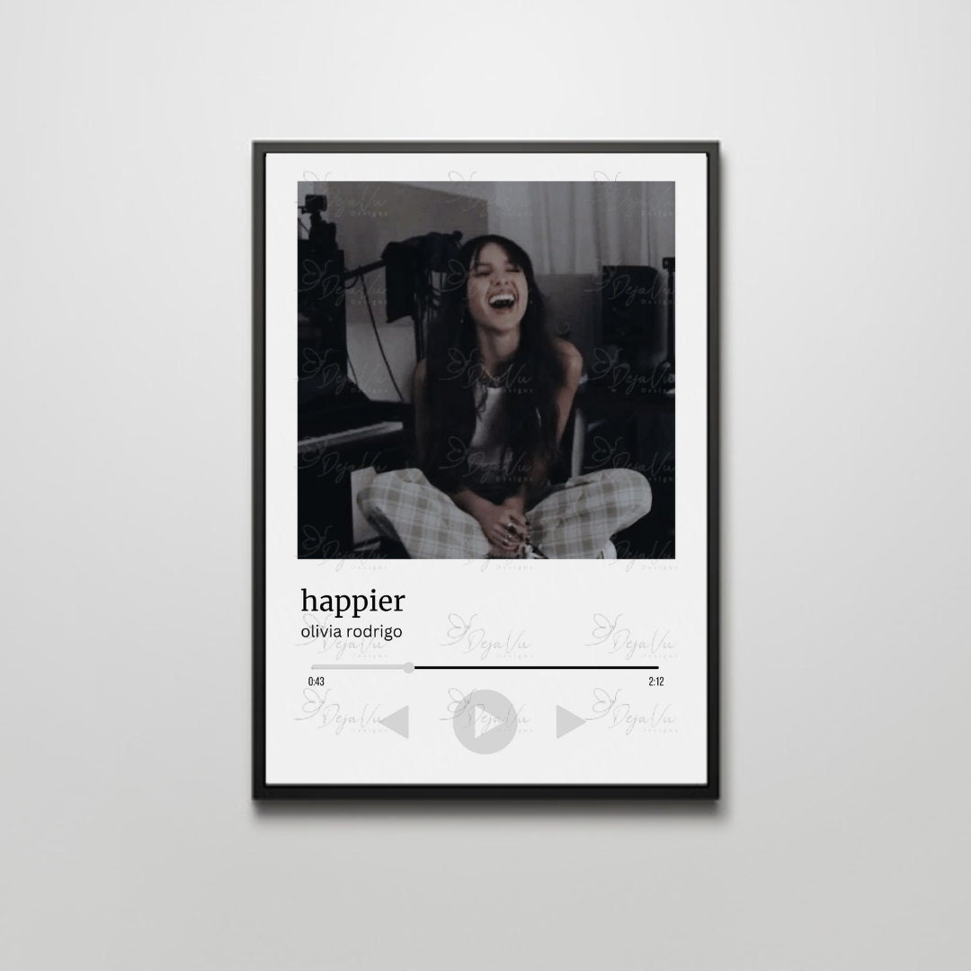 Olivia Rodrigo Happier Poster - Etsy