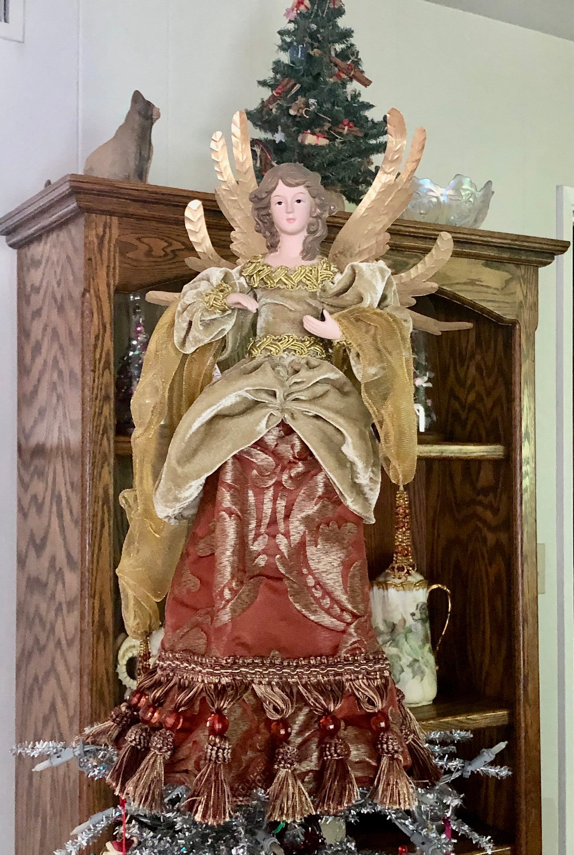 Winward Hand-painted Porcelain Angel Christmas Tree Topper - 20” - Etsy