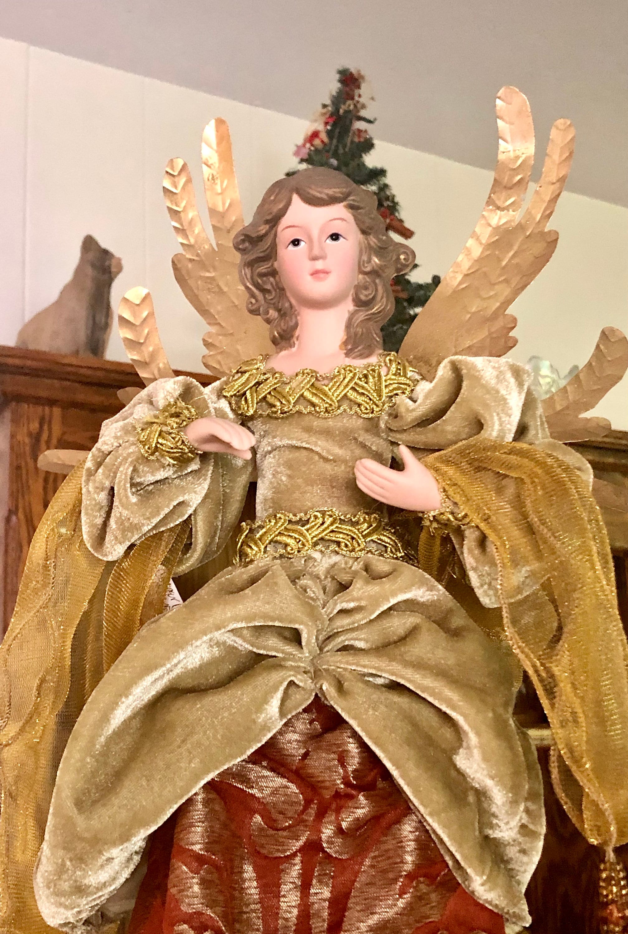 Winward Hand-painted Porcelain Angel Christmas Tree Topper - 20” - Etsy