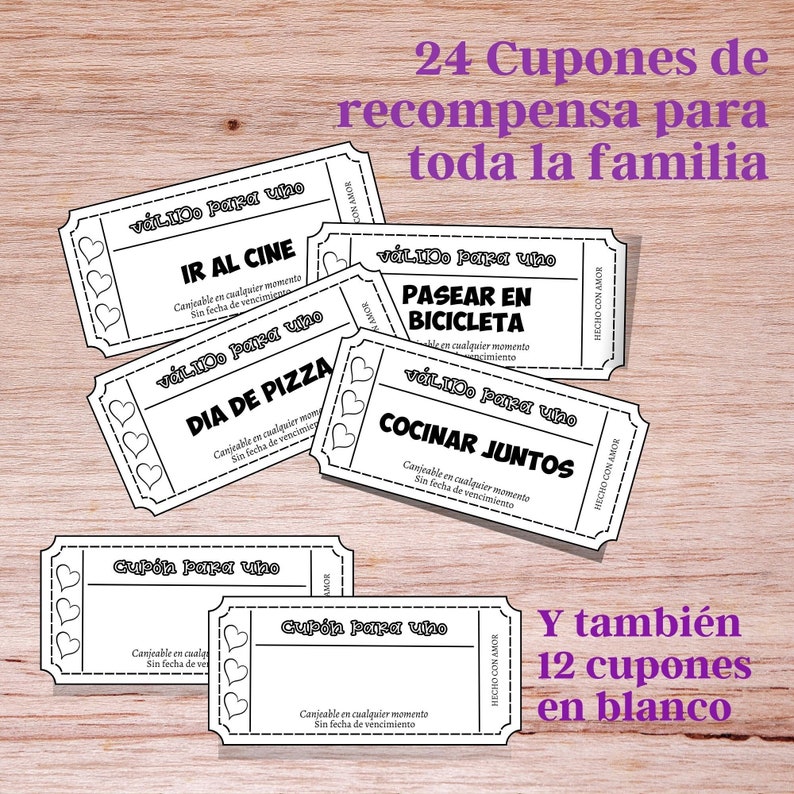 Cupones Para El Día Del Padre Printable Coupons for Kids and - Etsy