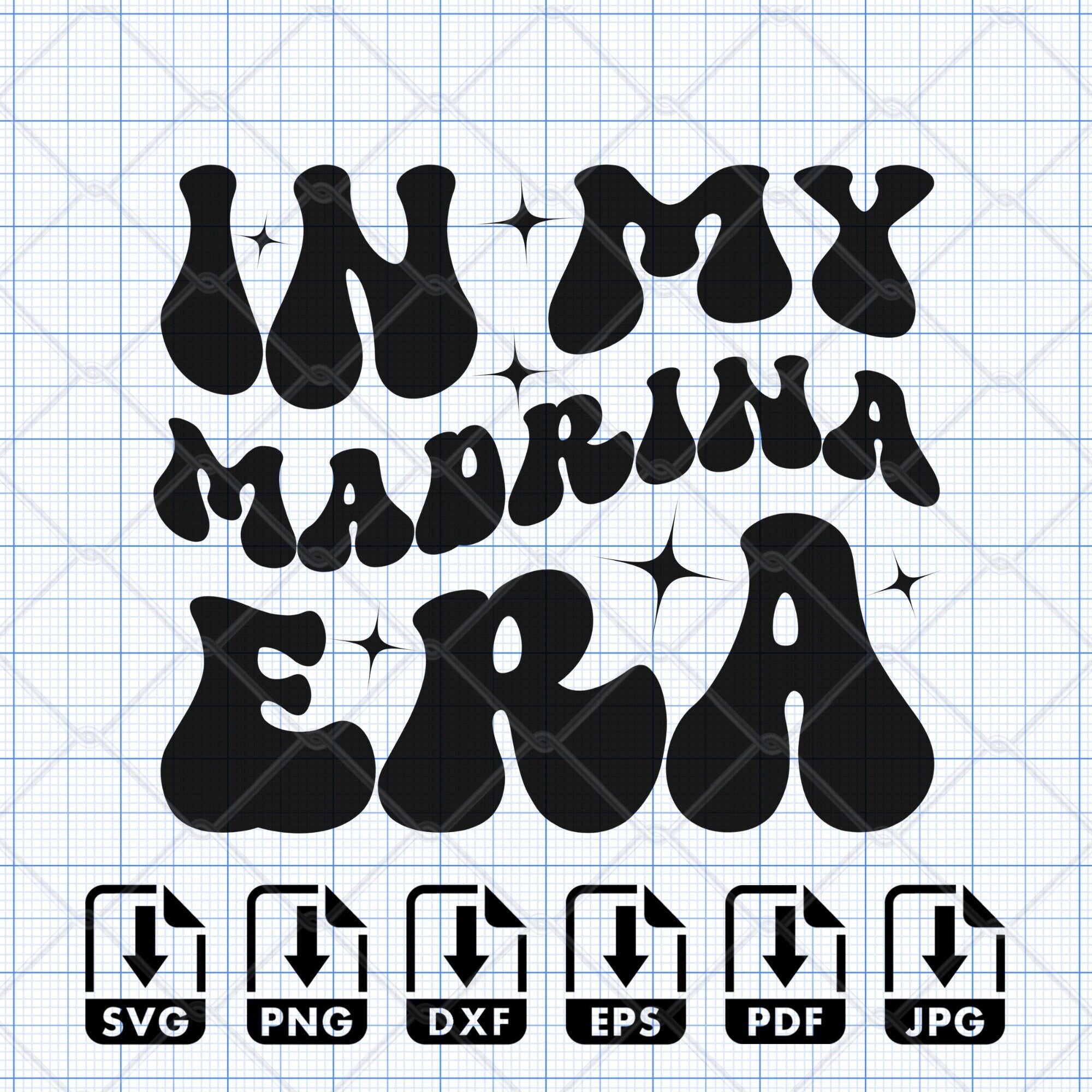 In My Madrina Era SVG Godmother PNG Godparent Svg, Trendy Retro Wavy ...