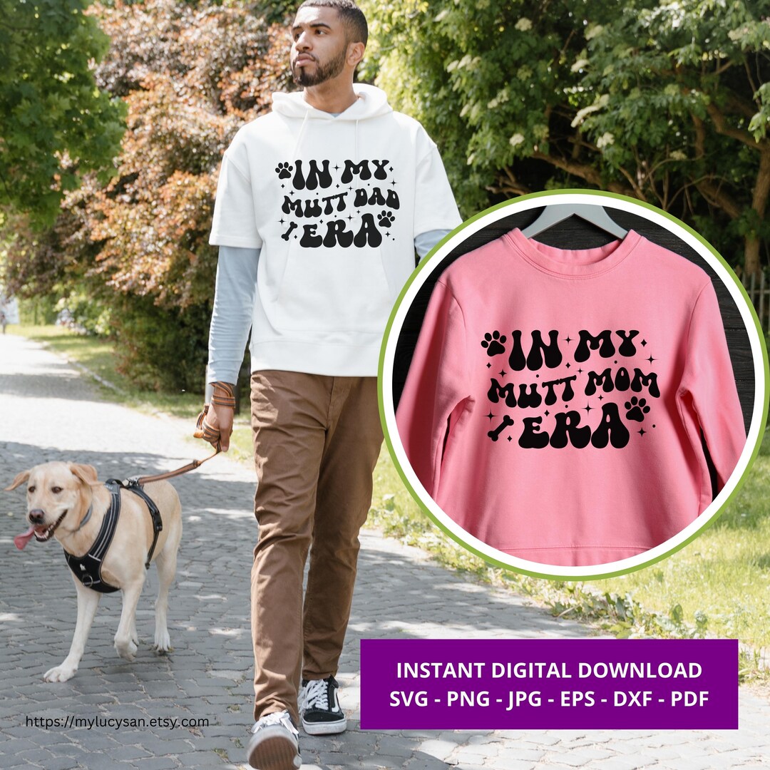 Mutt Day SVG Digital Cut File, Wavy Retro Groovy Font, Dog Lovers Svg ...