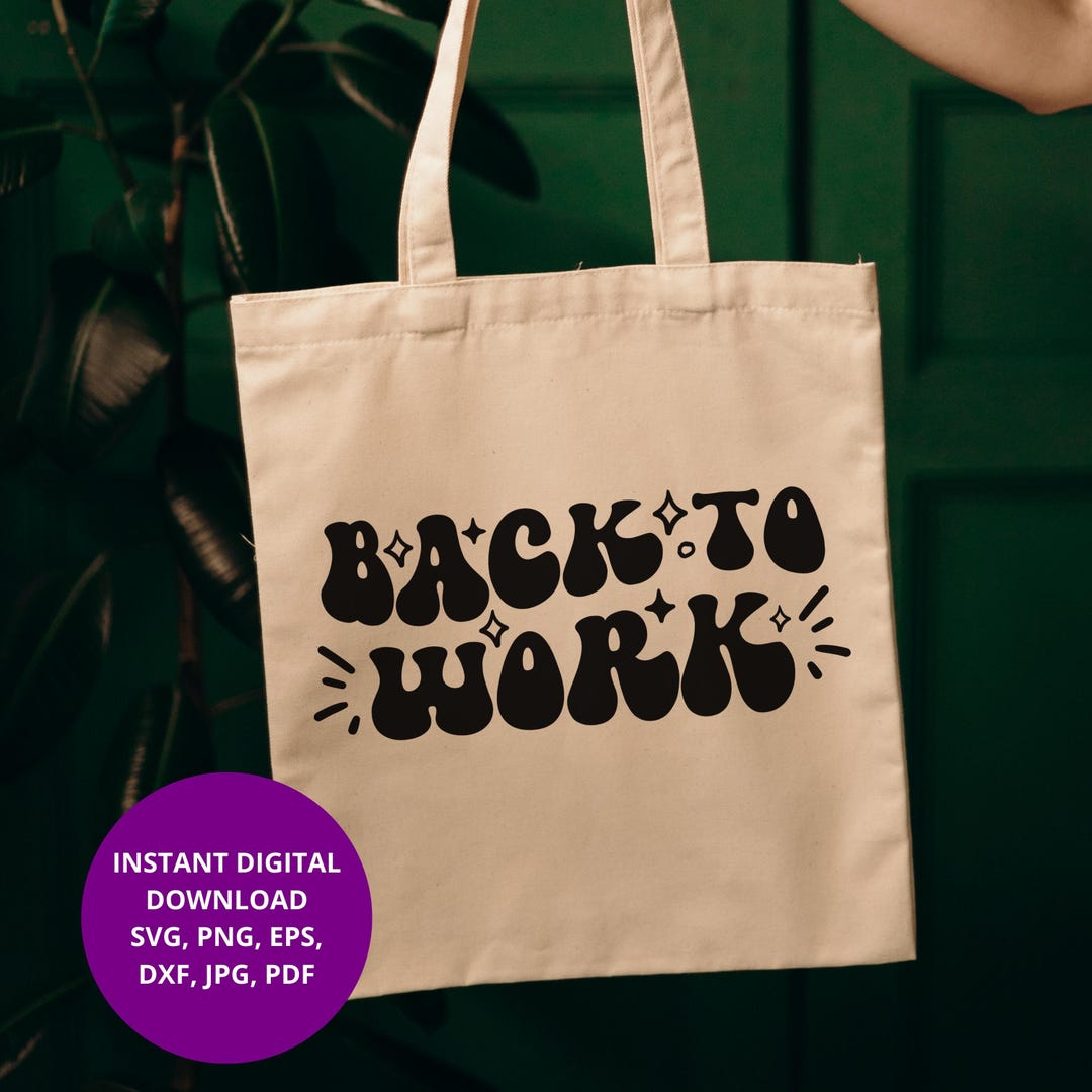 Back to Work SVG PNG Holiday is Over, Secretary Teacher Funny Office ...