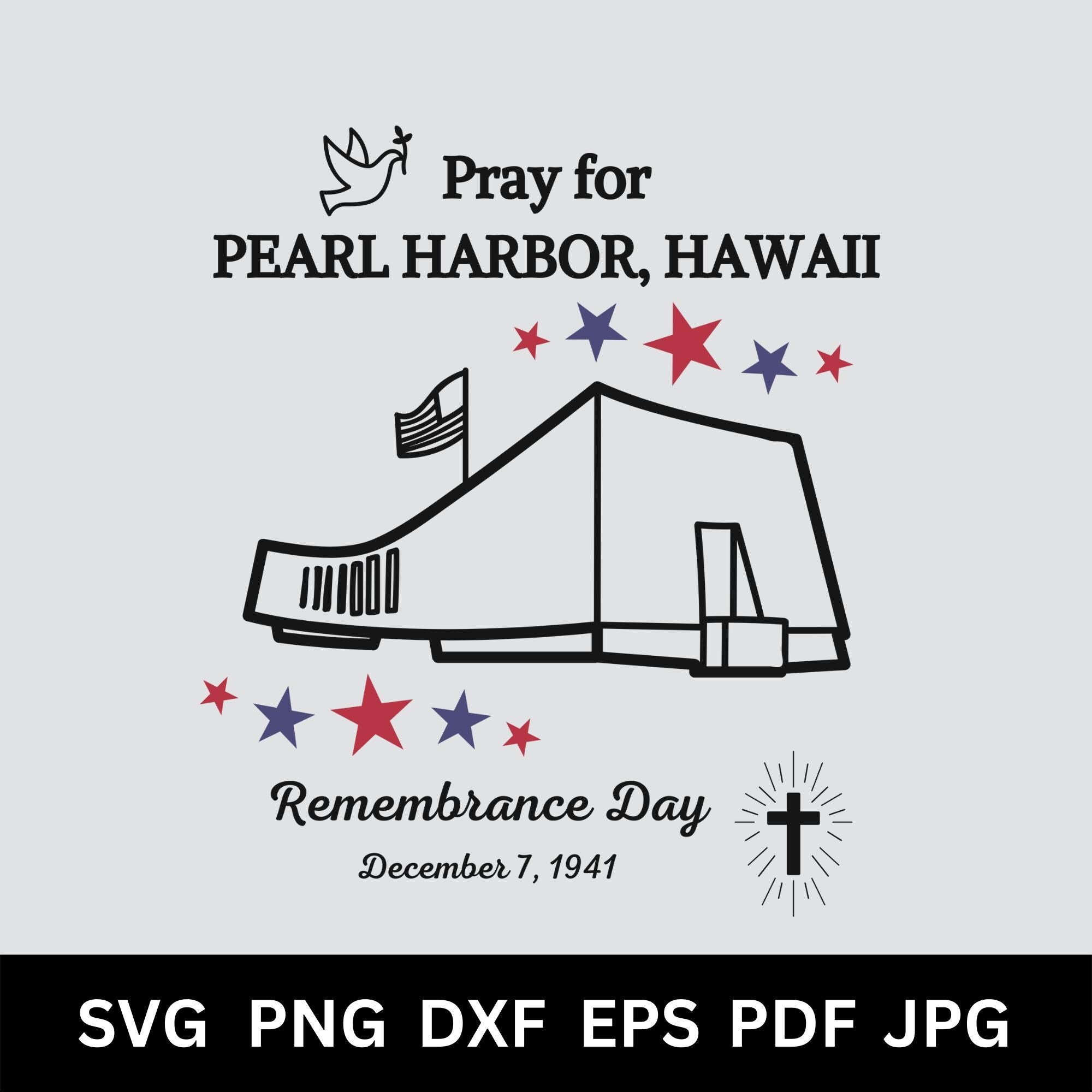 Pearl Harbor SVG PNG Pearl Harbor Remembrance Day Svg, Arizona Memorial ...