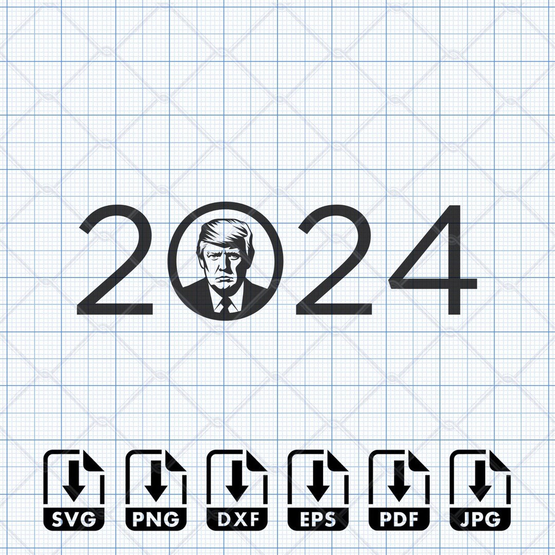 2024 Election SVG PNG Political Campaign, Wanted for Second Term ...