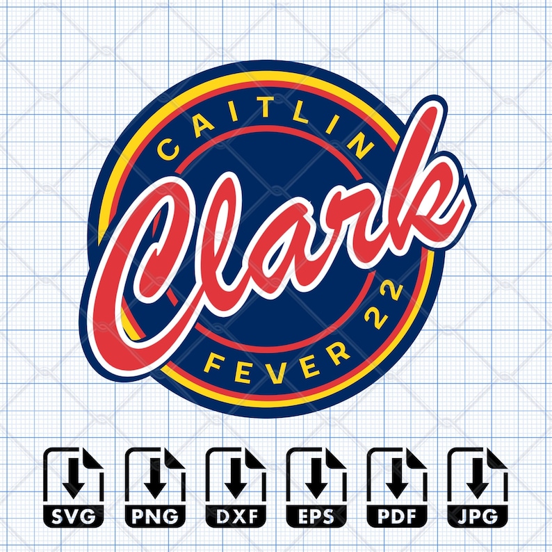 Fever 22 Caitlin Clark PNG SVG Women's Basketball Player, Clark 22 ...