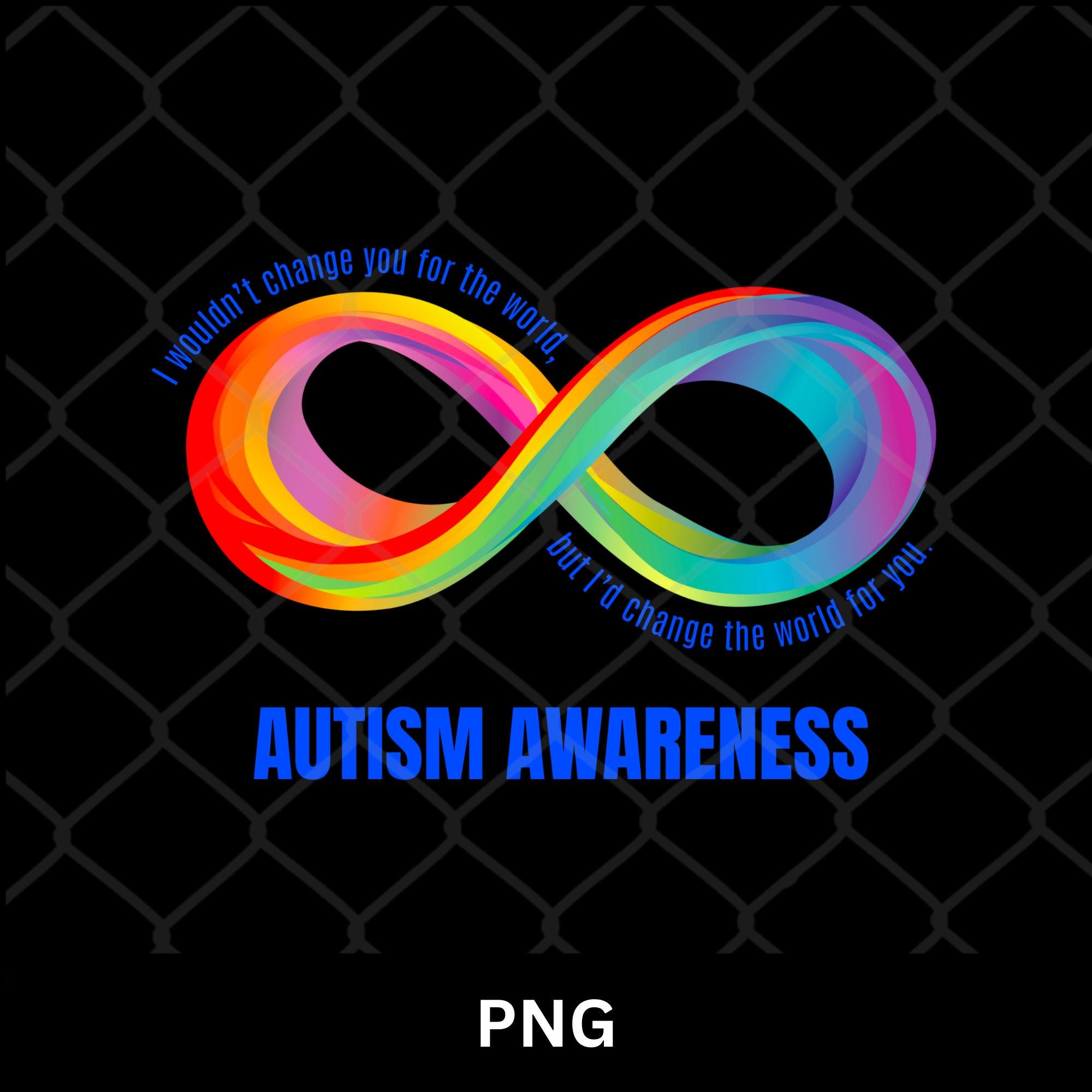 Autism Awareness PNG, Rainbow Infinity Symbol, Inclusion Neurodiversity ...
