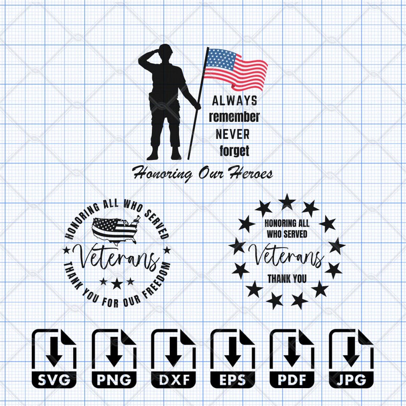 Veterans Day Svg Bundle Memorial Day Svg Patriotic Army Veteran Shirt ...
