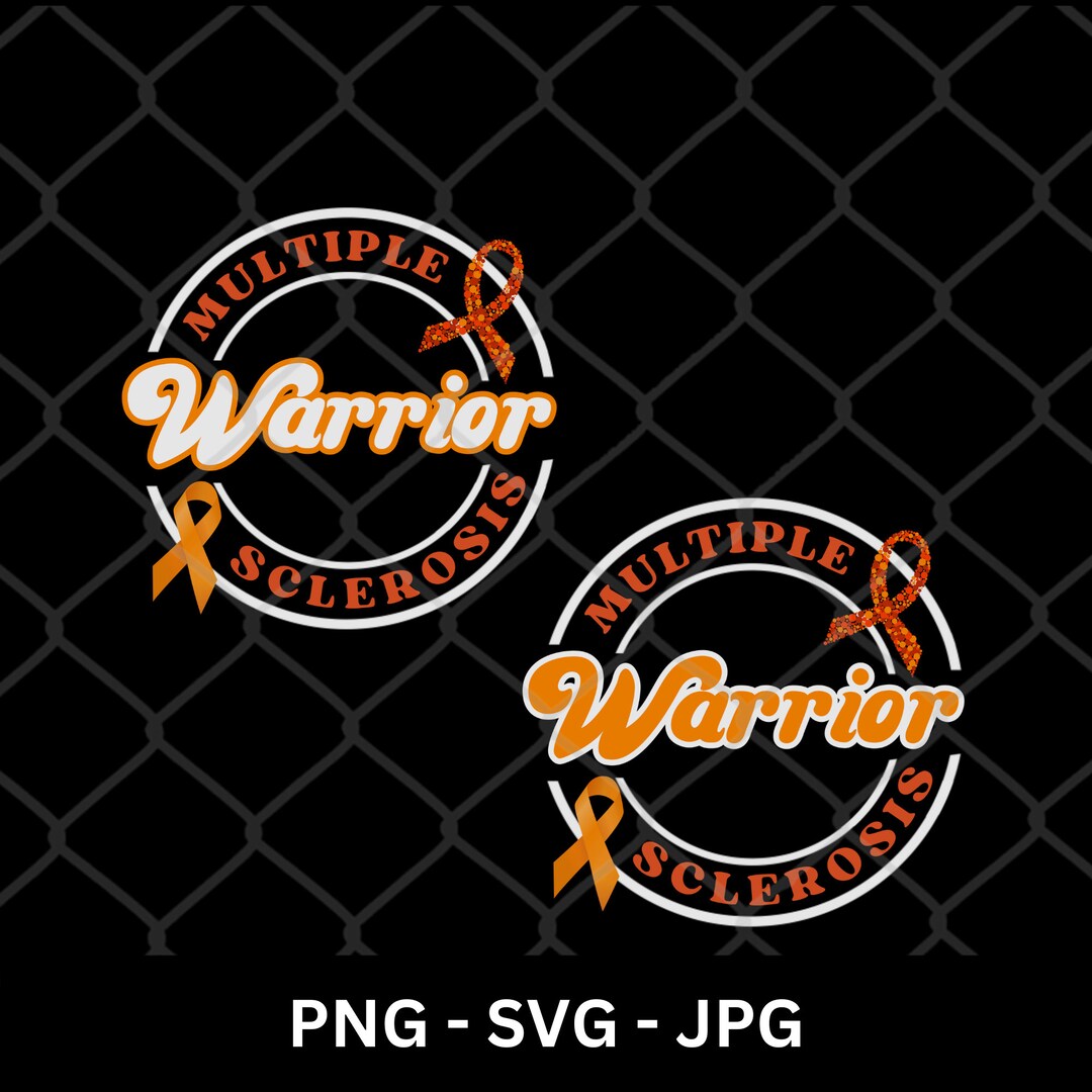 Multiple Sclerosis Warrior Svg, Retro Groovy MS Awareness, MS Walk ...