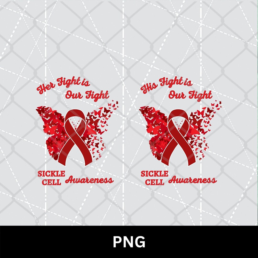 Sickle Cell Awareness Month PNG Burgundy Ribbon Butterfly Sickle Cell ...