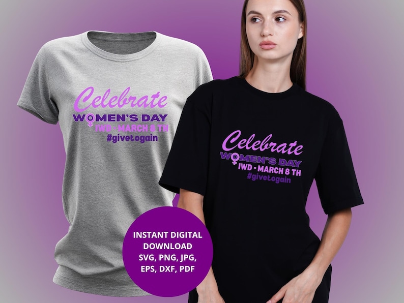 International Women’s Day 2026 Give to Gain SVG PNG, IWD March 8 Shirt ...