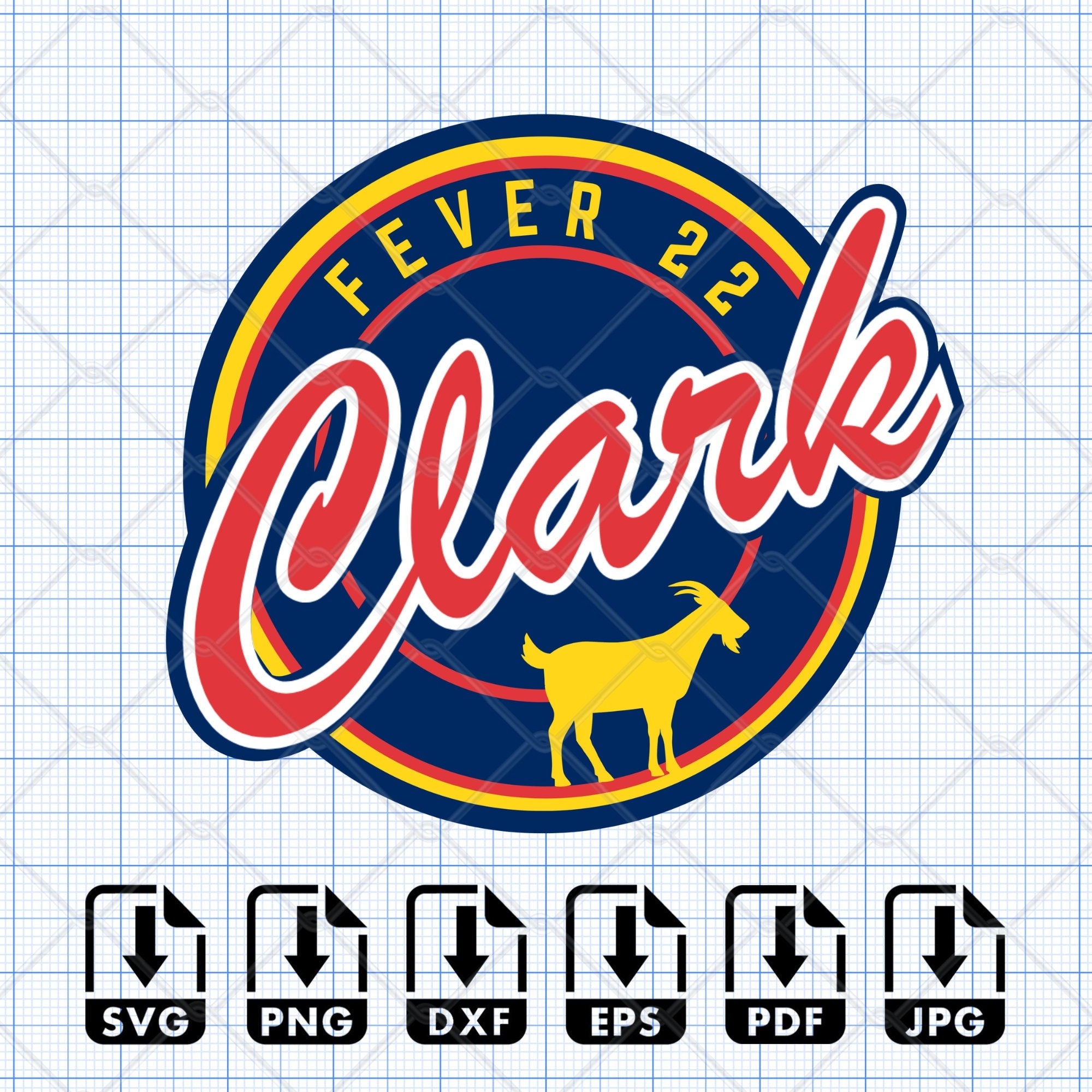 Fever 22 Caitlin Clark GOAT SVG PNG Women's Basketball Gameday, Caitlin ...