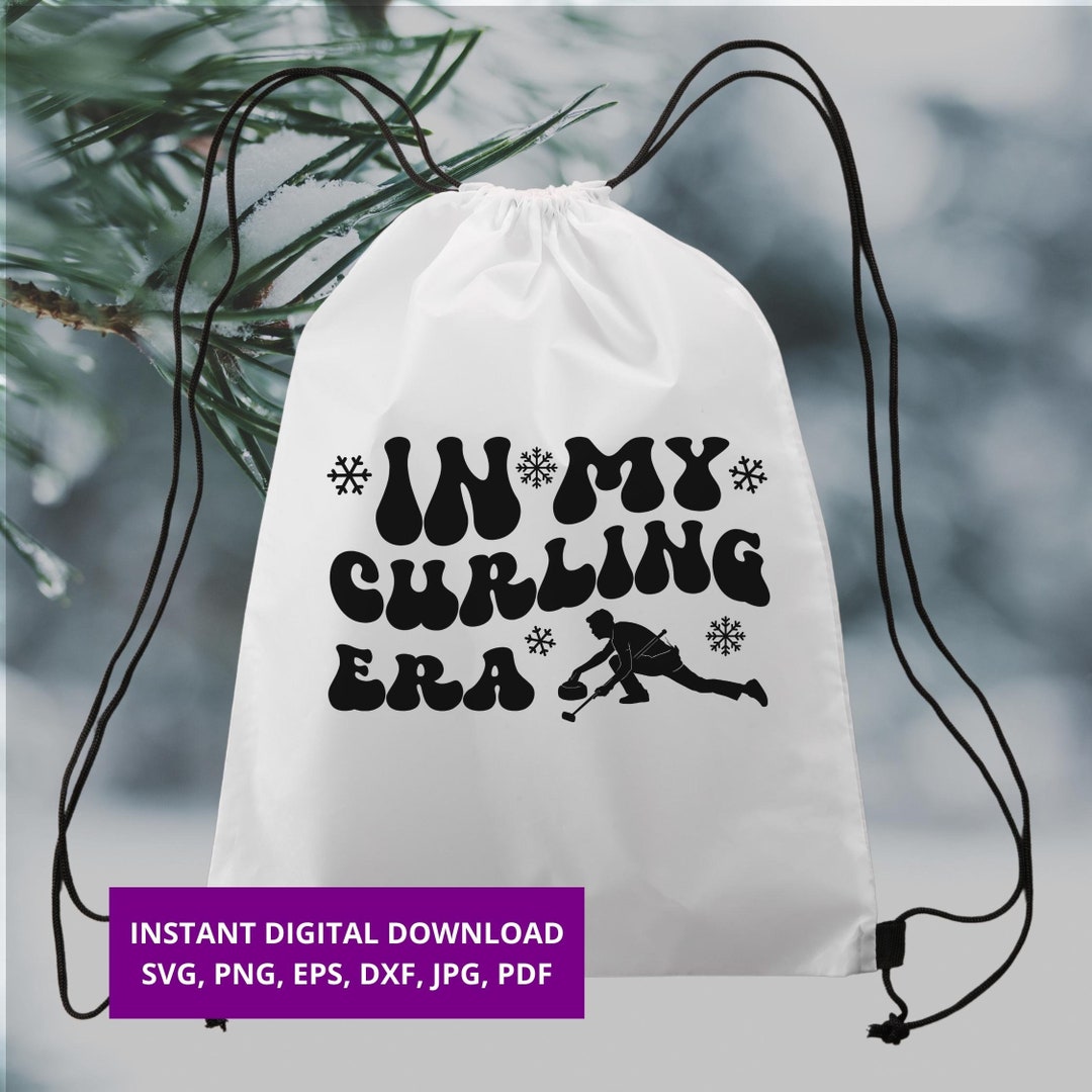 In My Curling Era SVG PNG Curling Quotes Svg, Curling Sport Svg, Curler ...