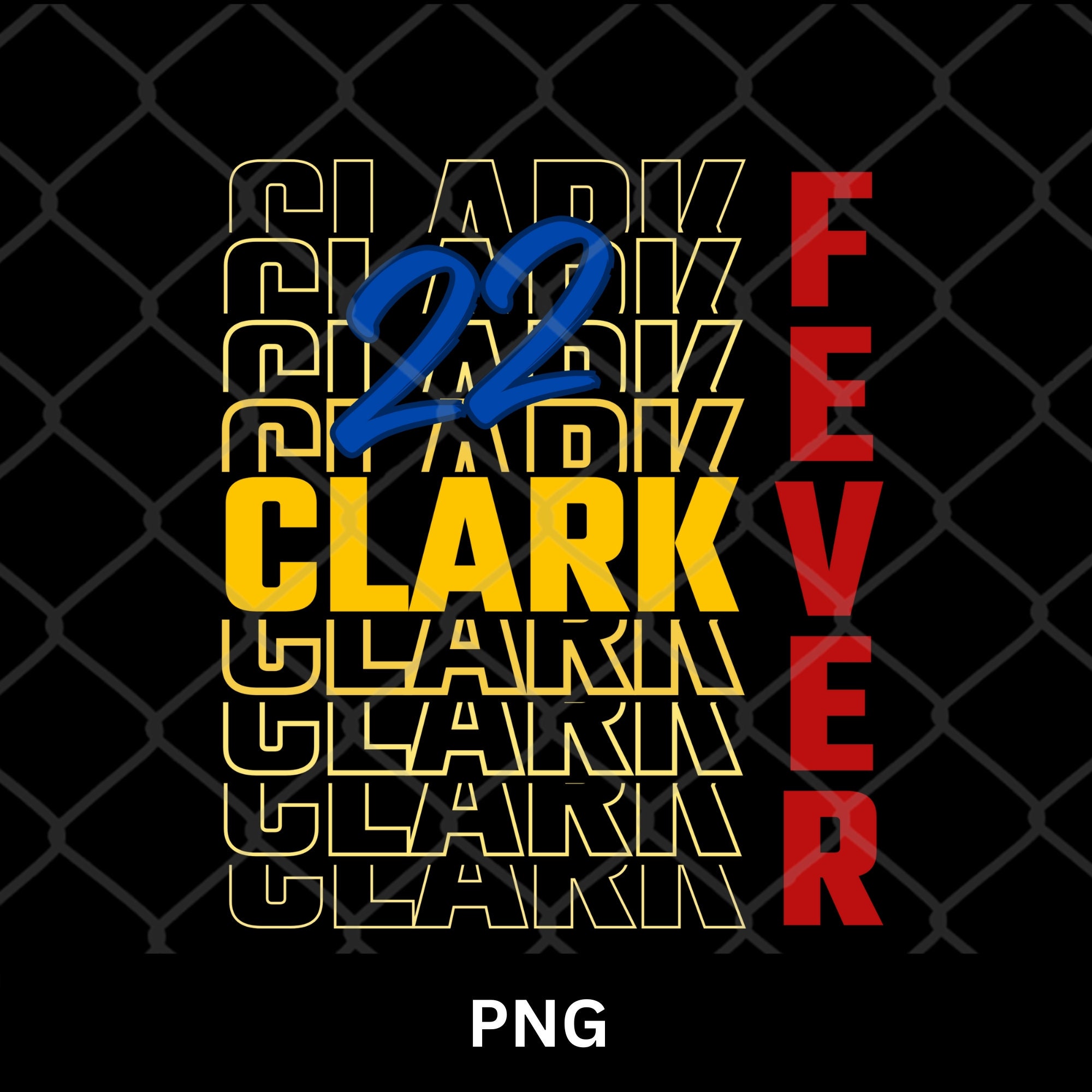 Caitlin Clark 22 Fever Red Glitter PNG Basketball Fan Gift, Women's ...