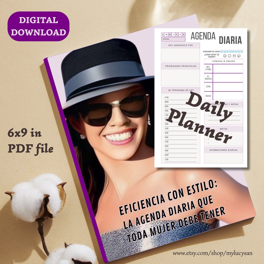 Printable Spanish Daily Planner 6x9inch PDF Efficiency in - Etsy