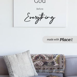 God Before Everything Christian Wall Art Digital Download Christian ...