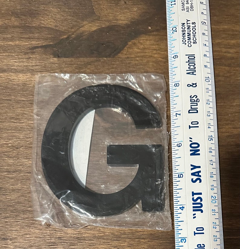 4” Letter G Gemini Black Acrylic Letter. New Old Stock. - Etsy