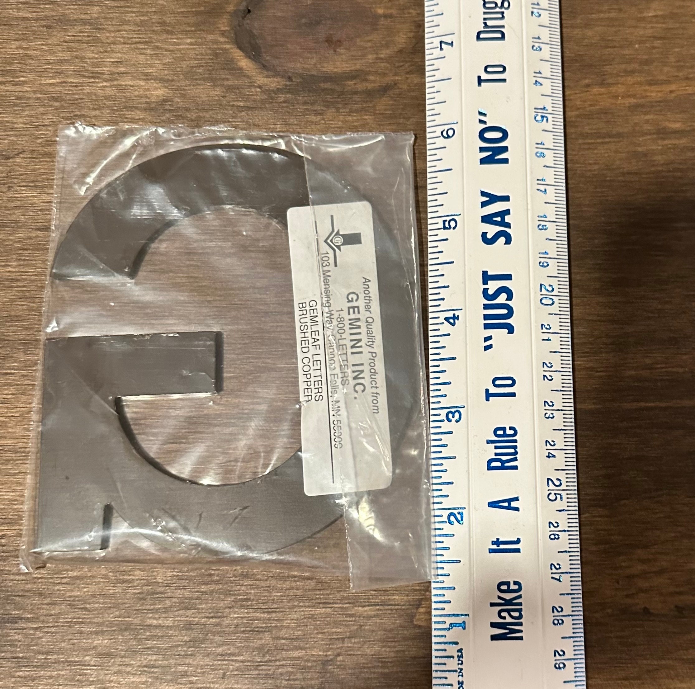 Letter G Gemini Brushed Copper Letter. New Old Stock. 4” X 1/4” Thick ...