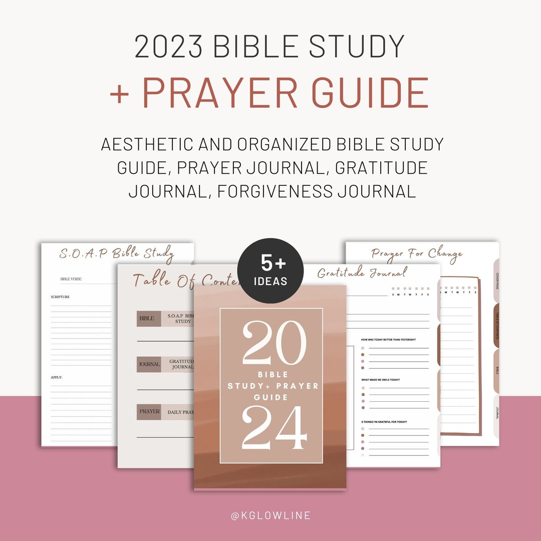 Digital Bible Study , Prayer Journal, Instant Download | Gratitude ...