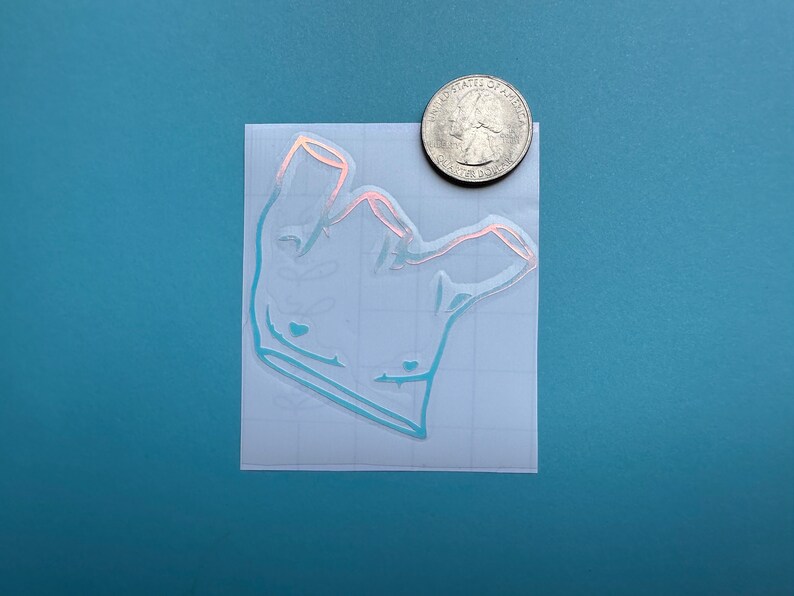 Ftmdream Holographic Top Surgery Scars Vinyl Decal - Etsy