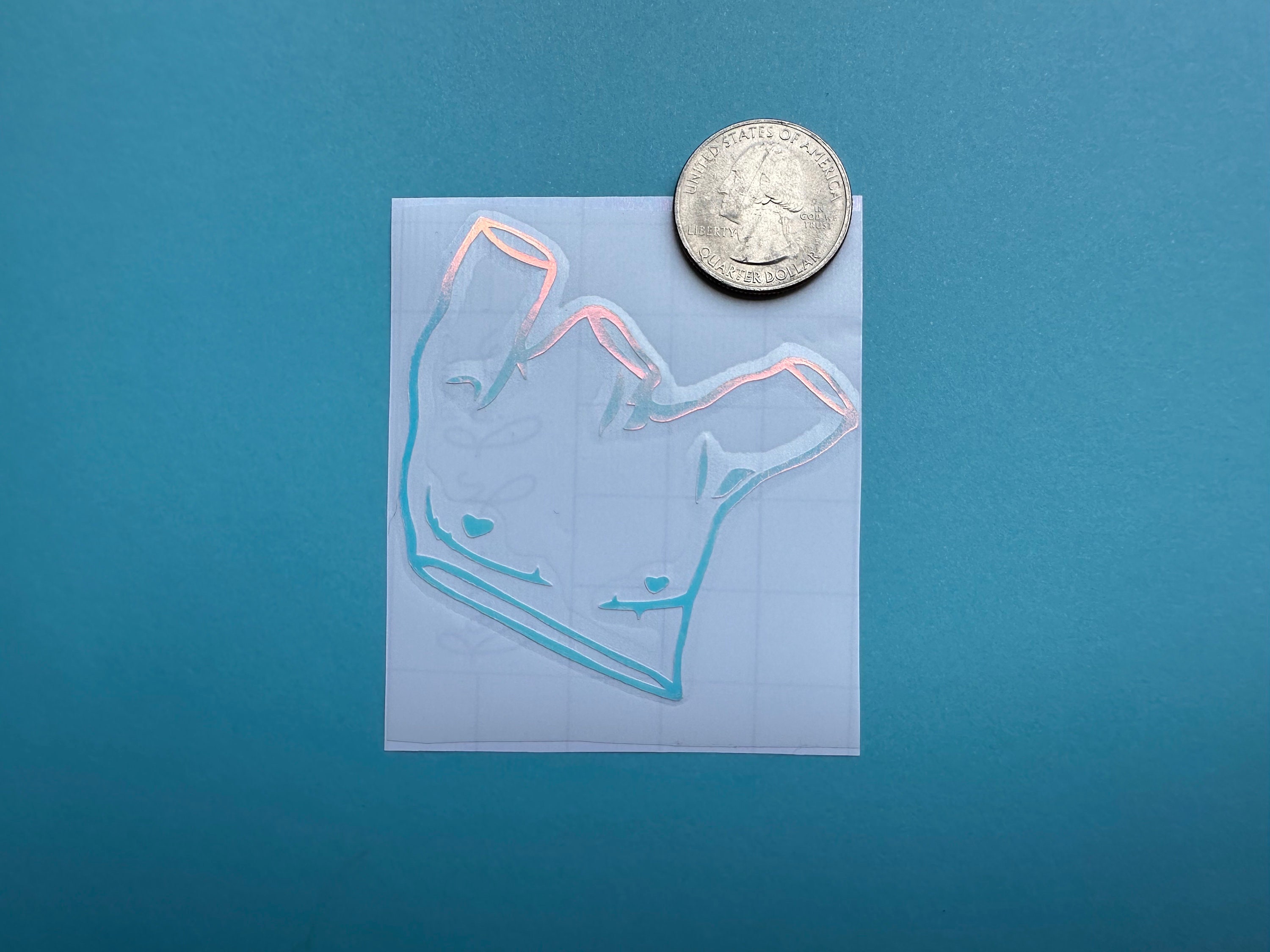 Ftmdream Holographic Top Surgery Scars Vinyl Decal - Etsy