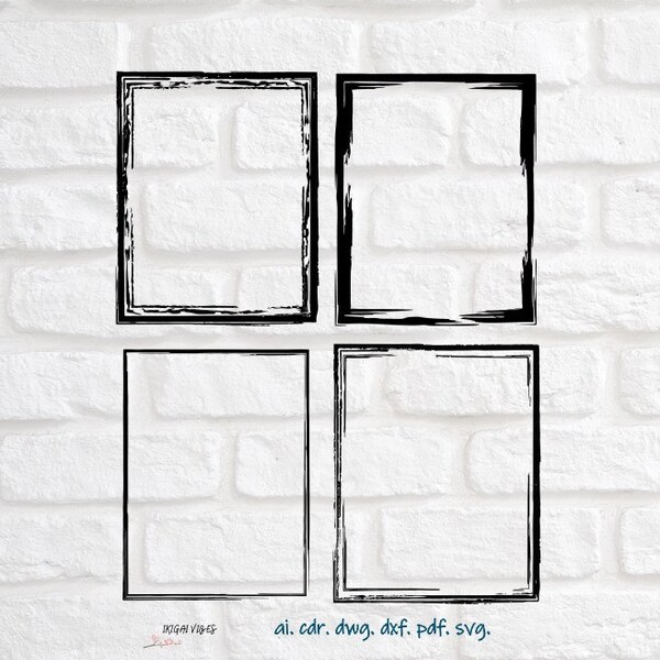 Distressed Frames - Etsy