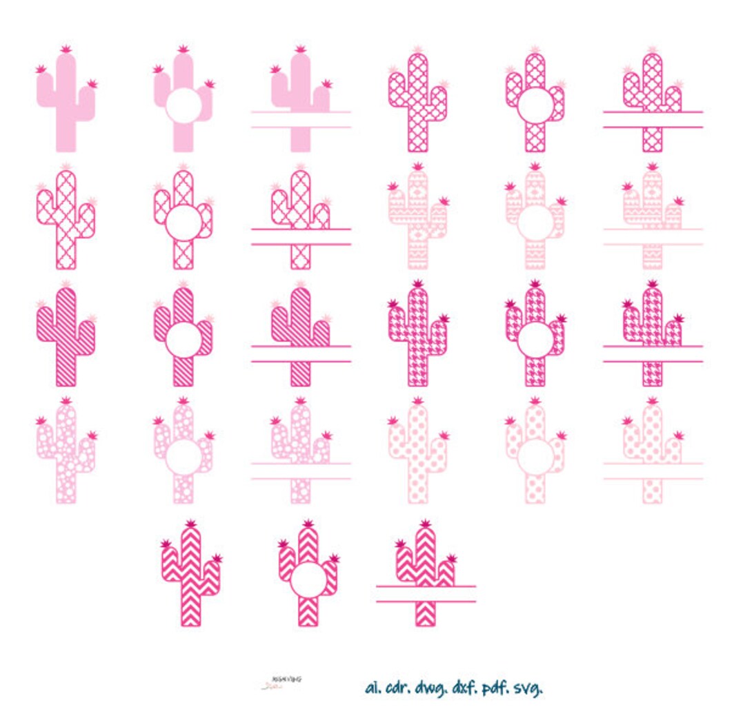 Cactus Svg,cactus Svg Files for Cricut,cactus Svg Bundle,png,dxf,cactus ...