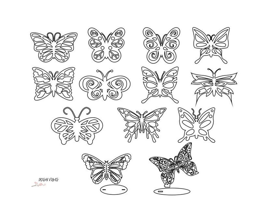 Butterfly SVG, Butterfly Svg Bundle, Layered Butterfly Svg Cut Files ...