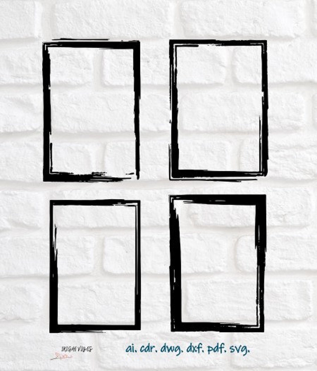 Grunge Frame Svg, Square Frame Svg,frame Clipart Svg,photo Frame Svg ...