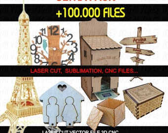 Mega Pack Laser Cut, 100,000 Vector Files 3d Cnc, Laser Cut Mega Bundle ...