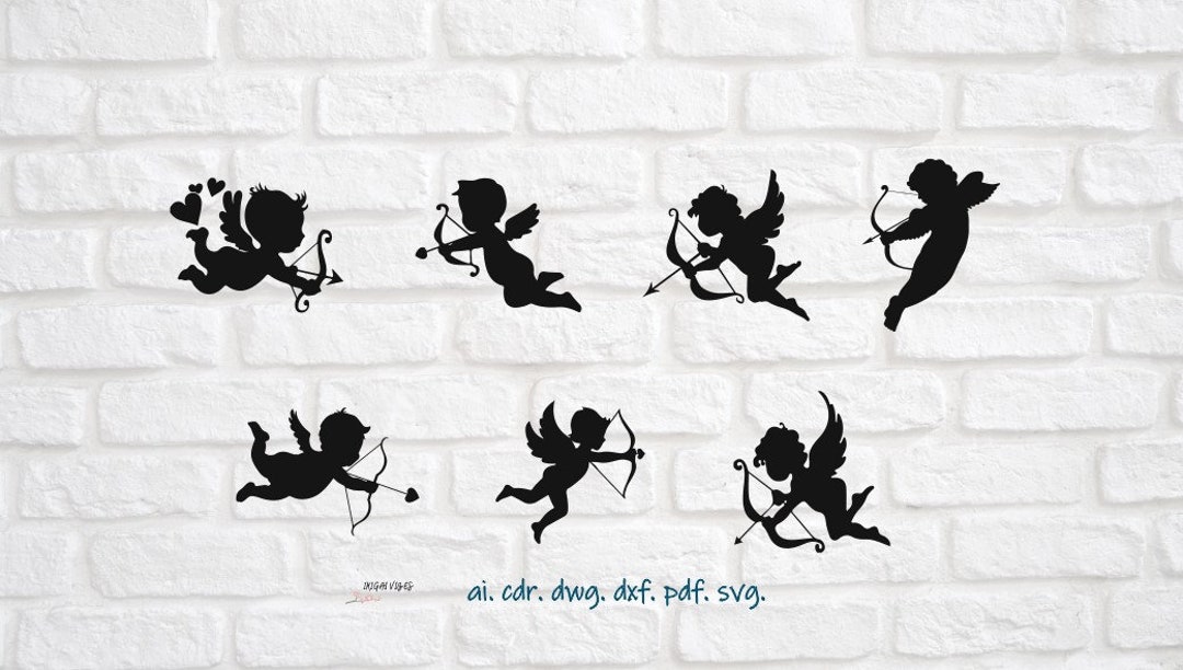 Cupido Svg, Love Svg, Day Love SVG Bundle, Valentine's Day SVG, Love ...