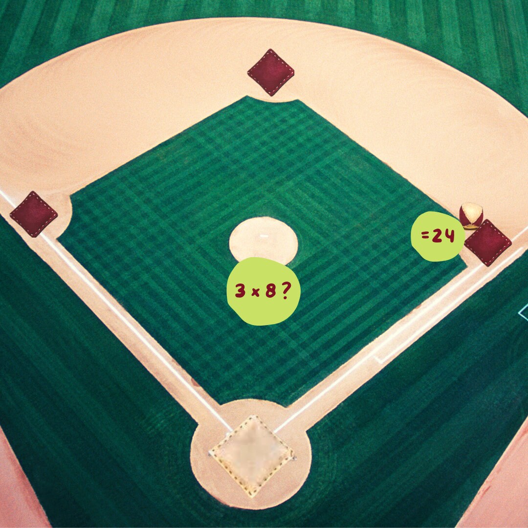 Baseball Math Kit: Times Tables Plus - Etsy