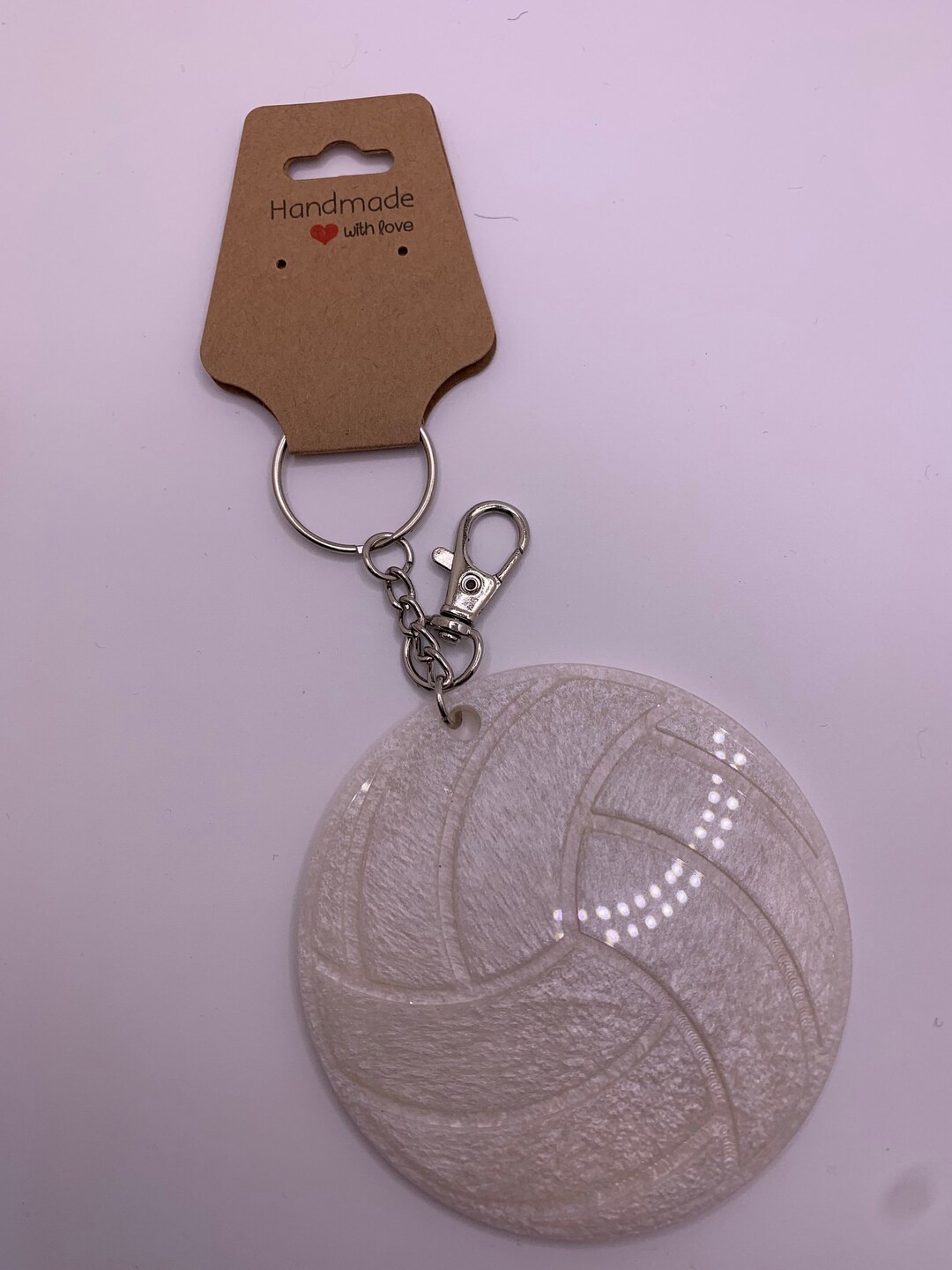 Volleyball Keychain Handmade Resin - Etsy