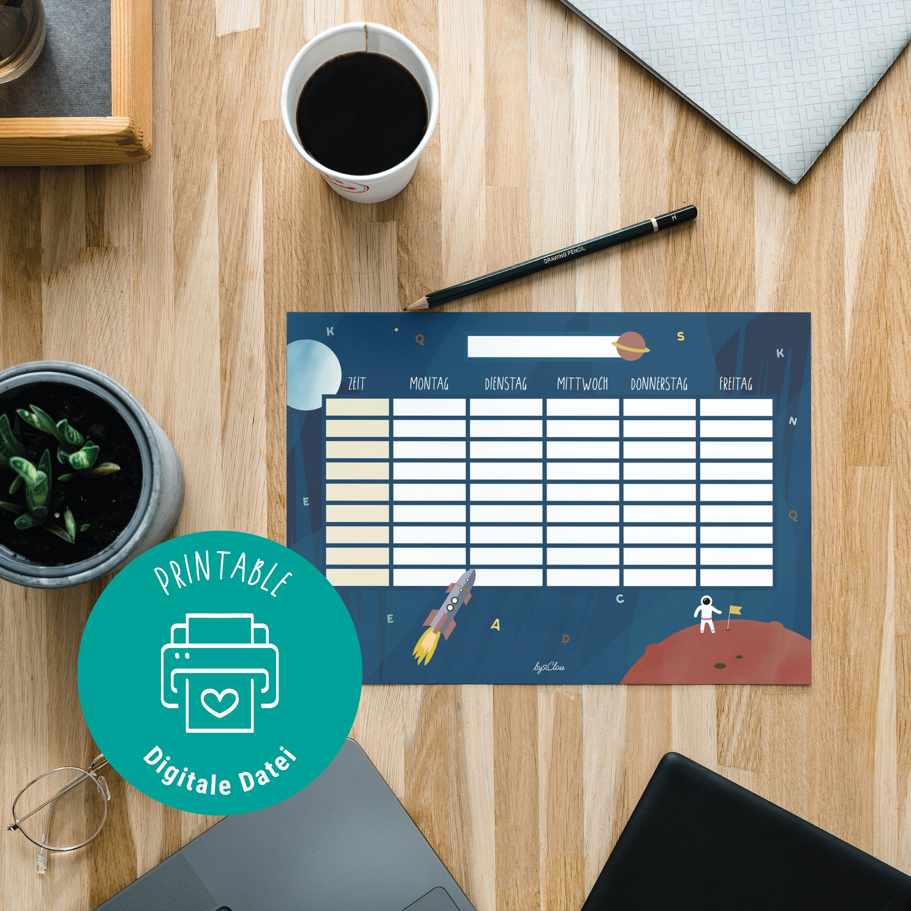 Printable Lesson Plan Template / Space, Outer Space, Astronaut / Lesson ...