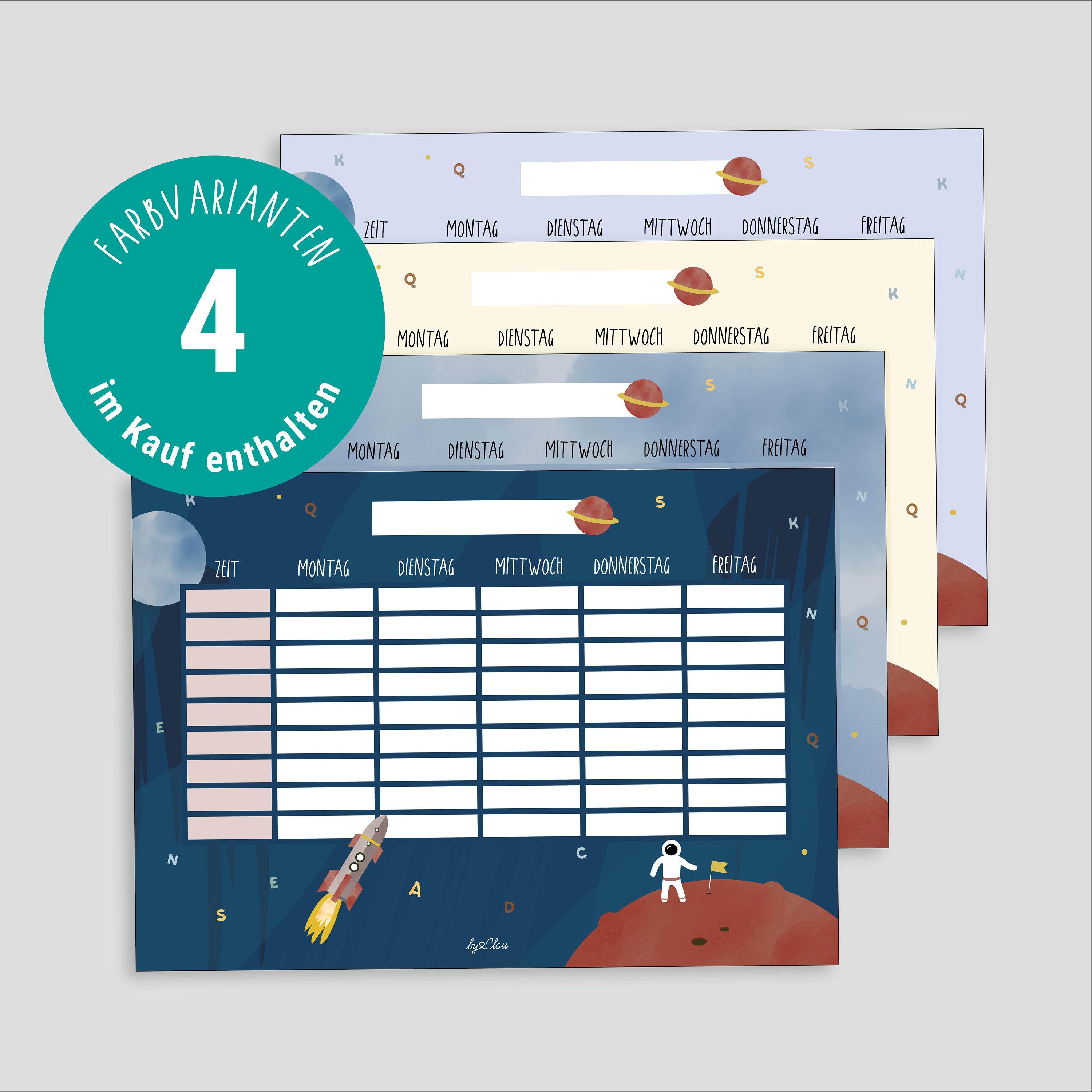 Printable Lesson Plan Template / Space, Outer Space, Astronaut / Lesson ...
