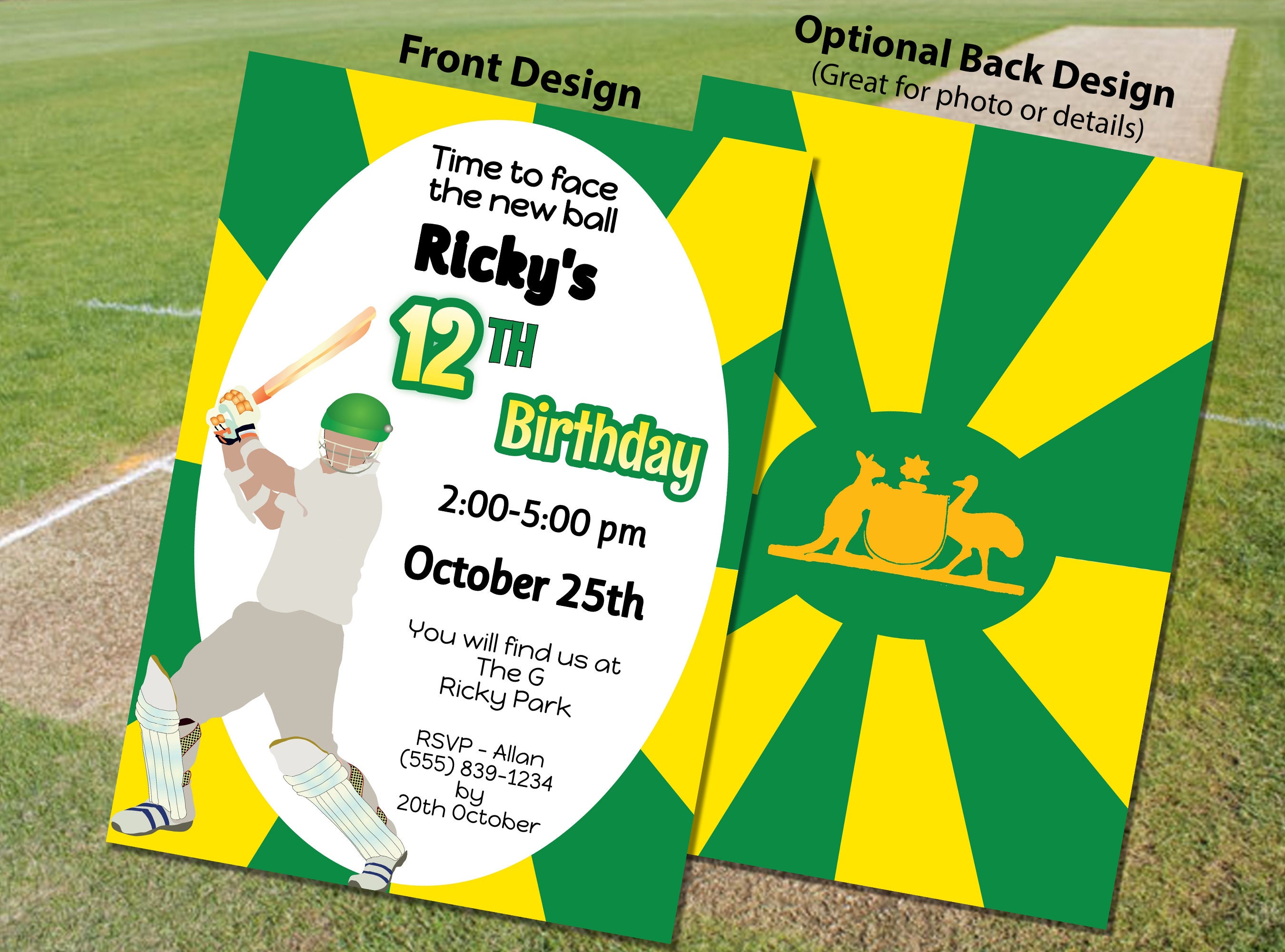 Editable Cricket Invitation, Cricket Birthday Invitation, Cricket ...