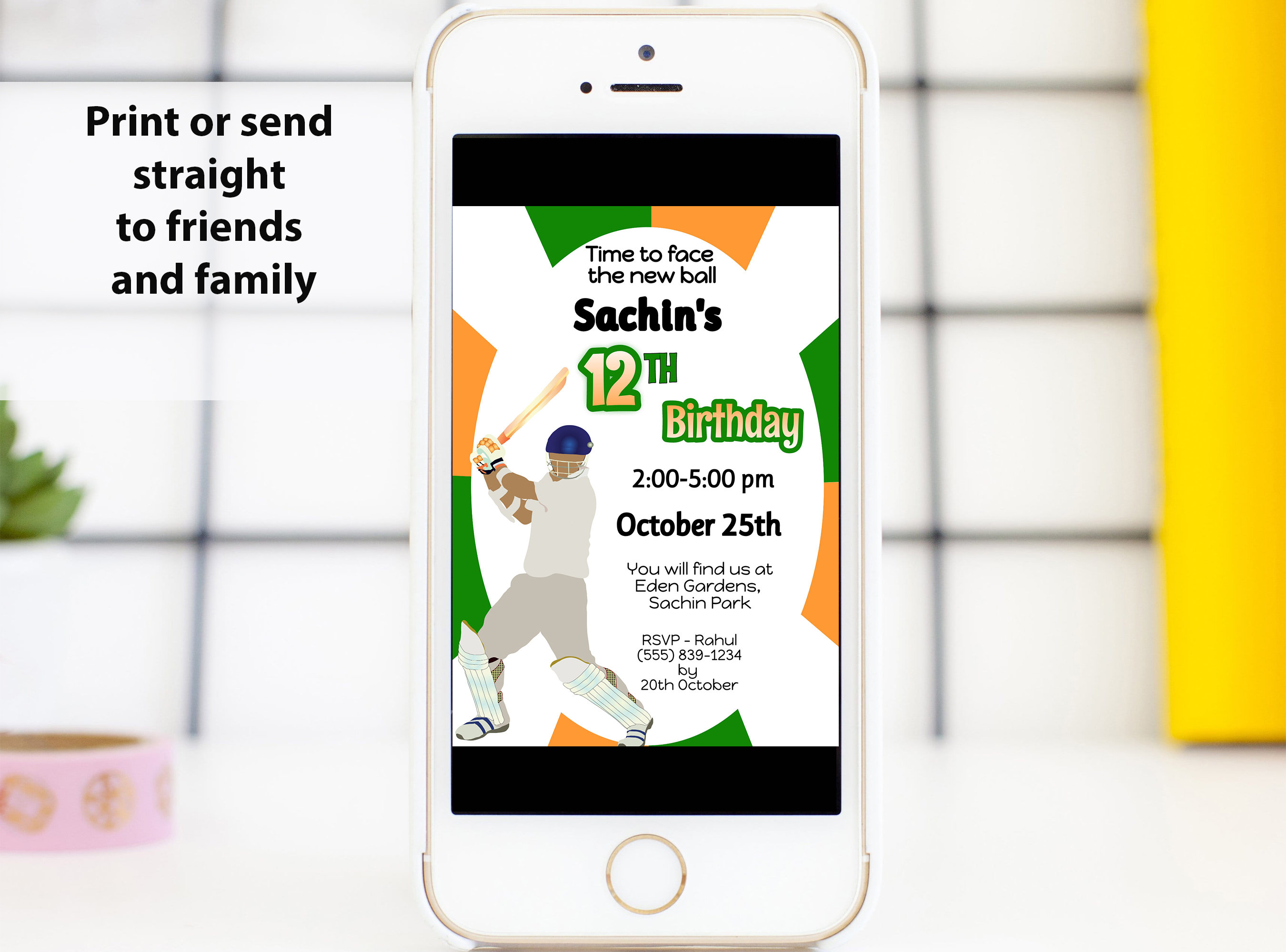 Editable Cricket Invitation, Cricket Birthday Invitation, Cricket ...