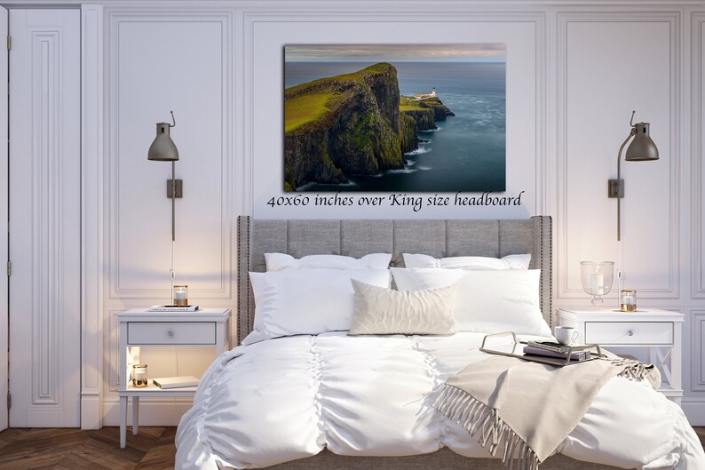 Scotland Neist Point Lighthouse Sunset Landscape Photography Print ...