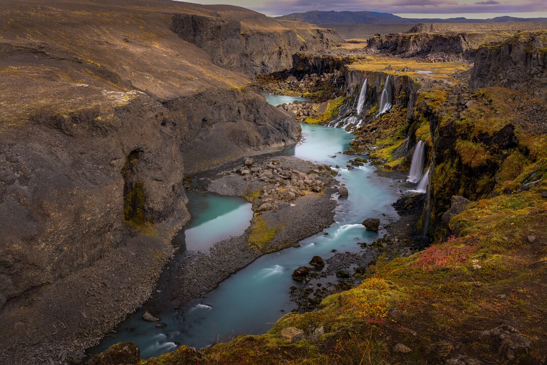 Valley of Tears Waterfalls in Iceland: Fine Art / Print / Canvas ...