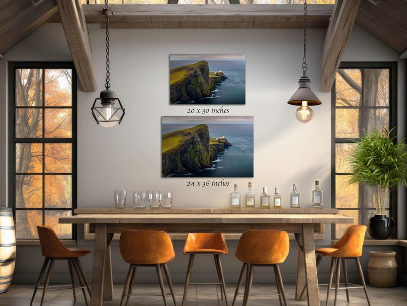 Scotland Neist Point Lighthouse Sunset Landscape Photography Print ...